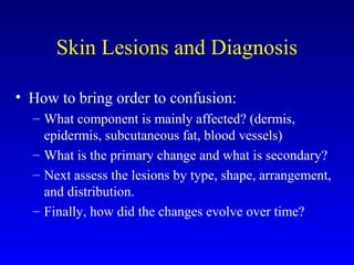 Skin lesions and diagnosis | PPT