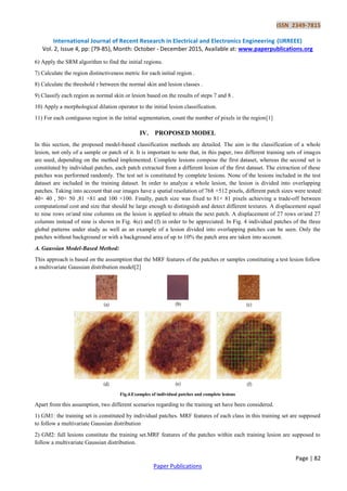 Skin Lesion Segmentation Using TDLS Algorithm and Pattern Identification | PDF
