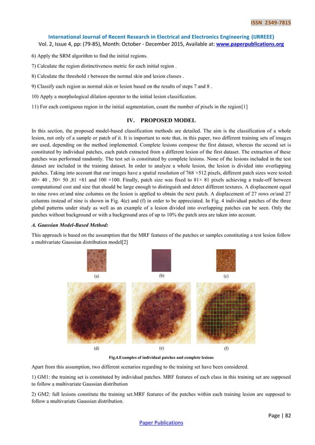Skin Lesion Segmentation Using TDLS Algorithm and Pattern Identification | PDF