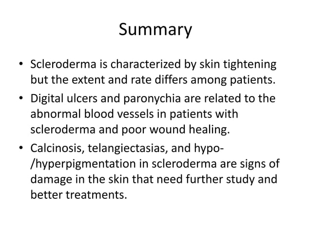 Skin Manifestations of Scleroderma, by Dr. Lorinda Chung MD | PPTX ...