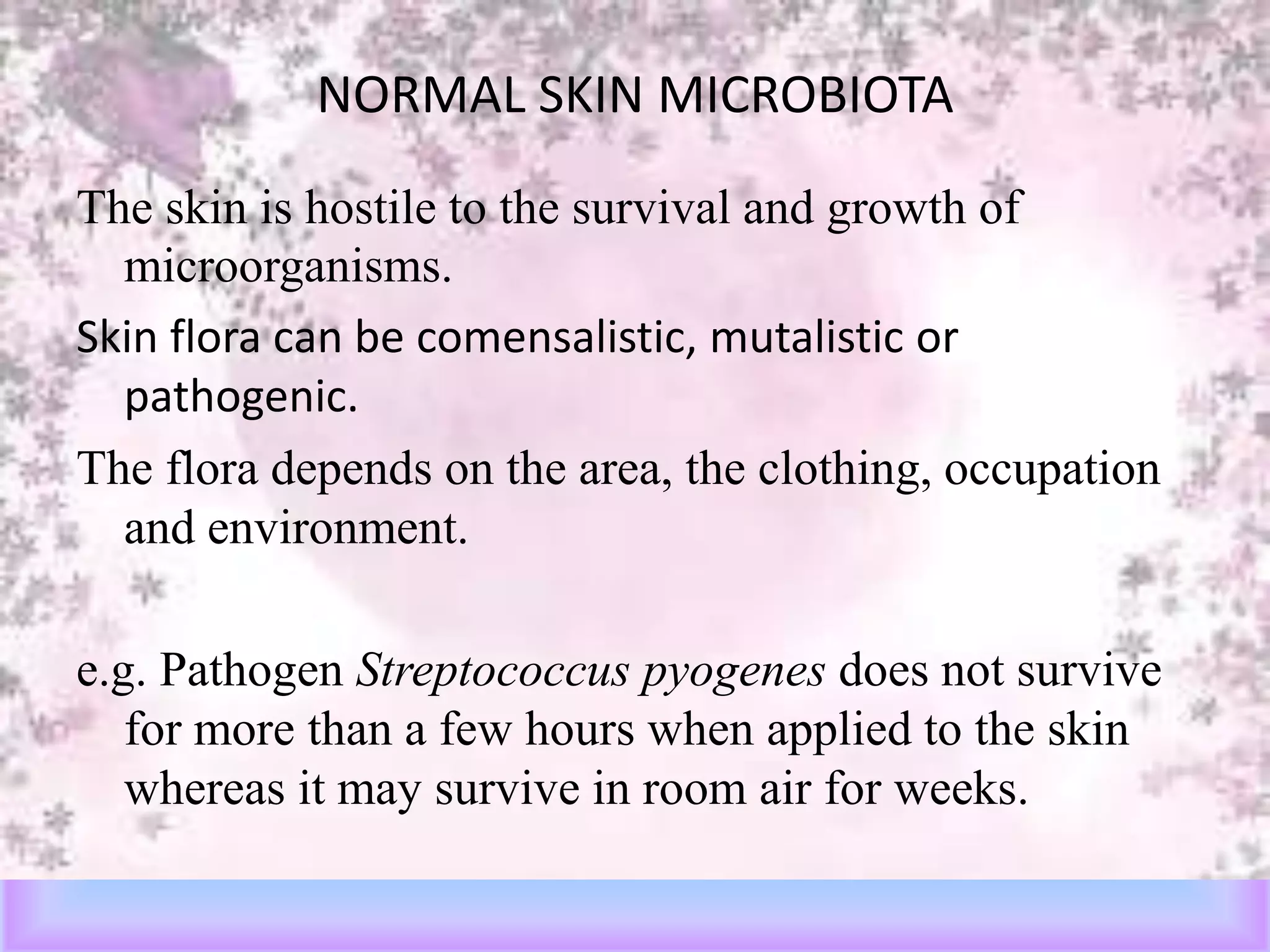 Skin microflora / Normal Flora of Skin | PPTX