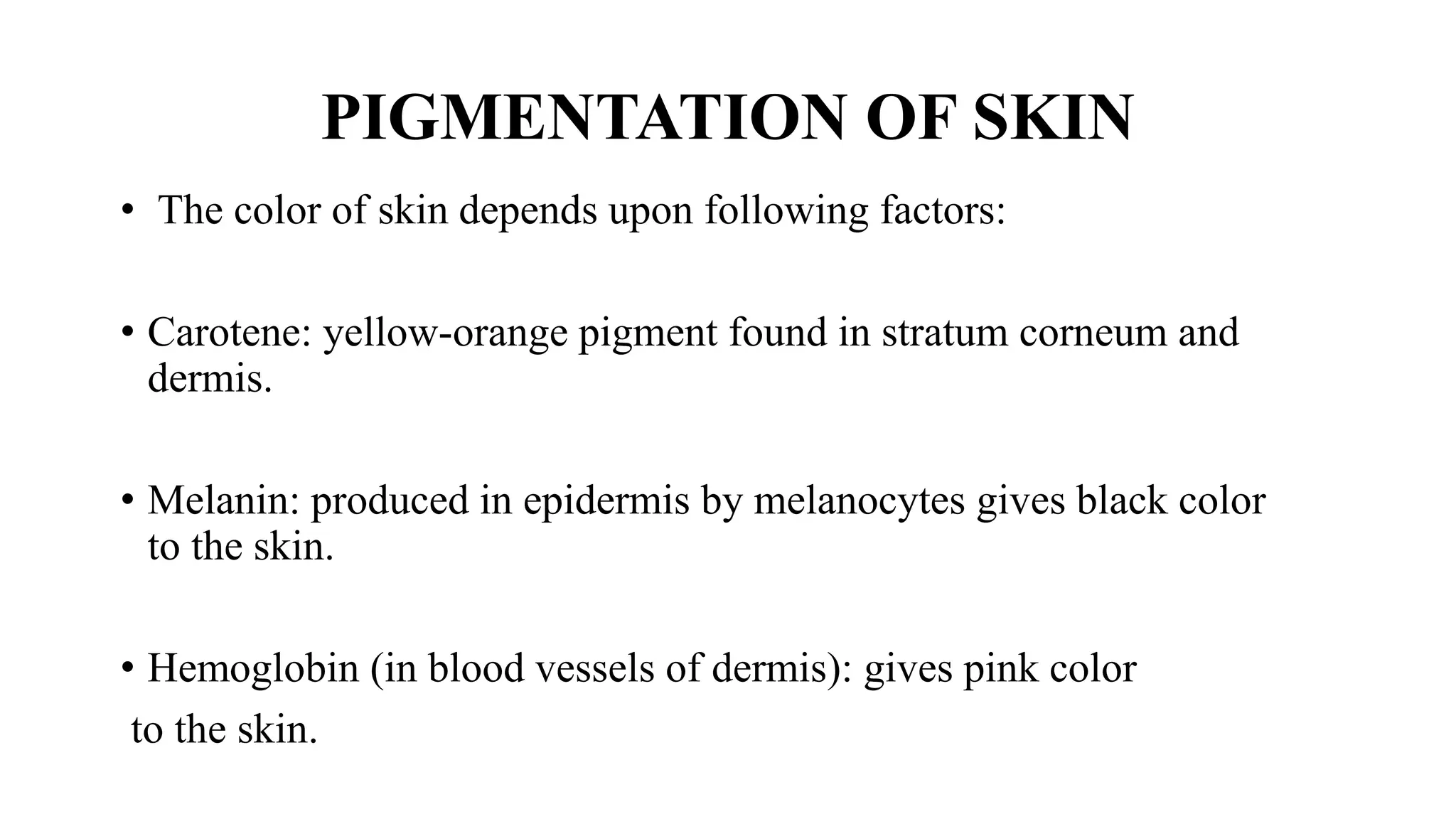 The microscopic features of the skin and its appendages | PPTX