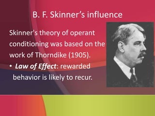 Learning Prinicples by B. F. Skinner | PPTX