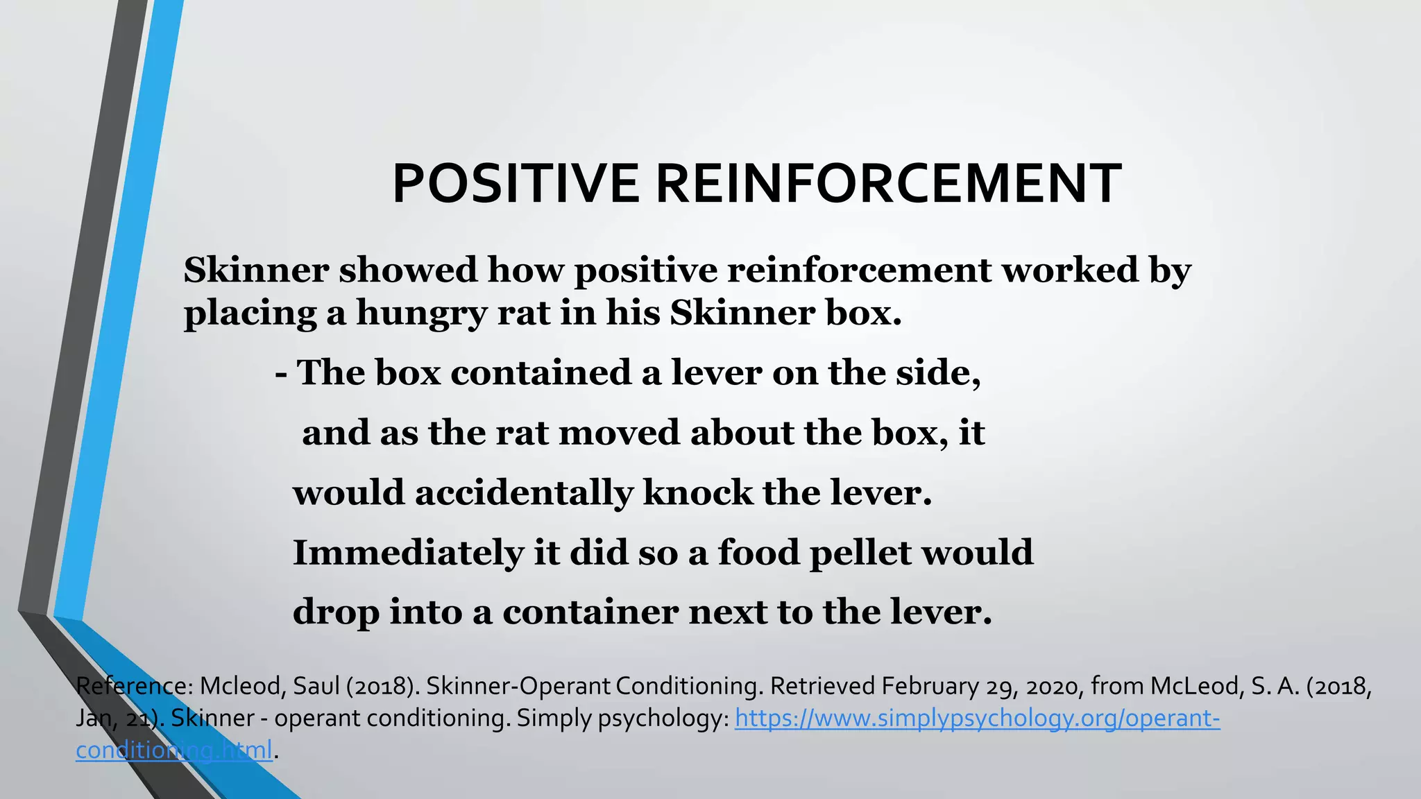 OPERANT CONDITIONING - SKINNER | PPTX