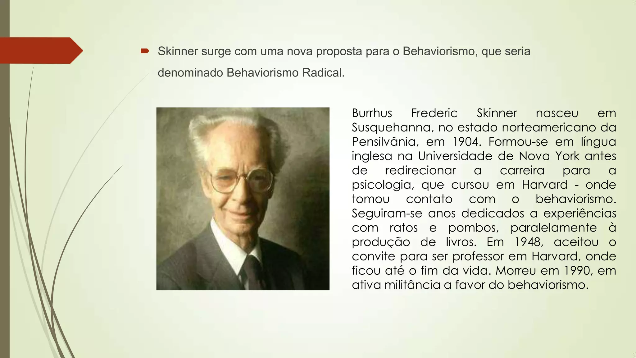Teoria do Behaviorismo de Skinner | PPTX