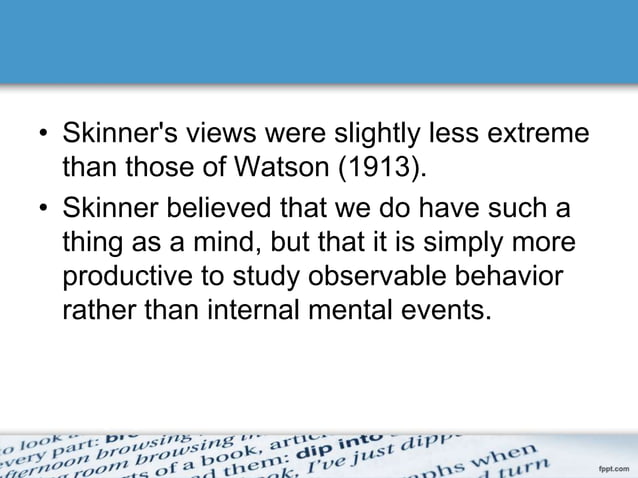 Skinner learning theory | PPTX | Homework and Study | Education