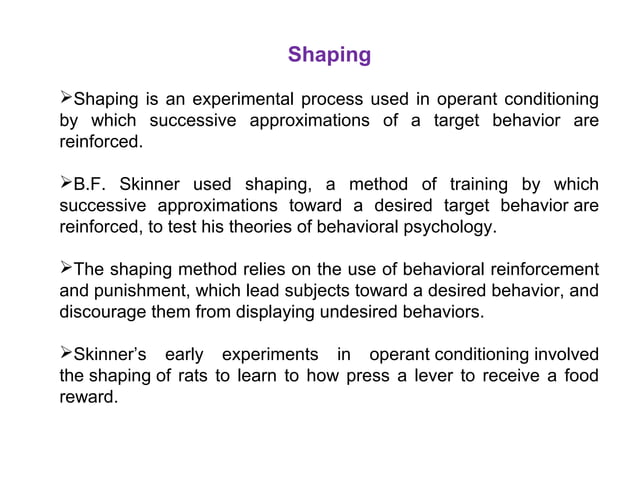 Skinner operant conditioning | PPT