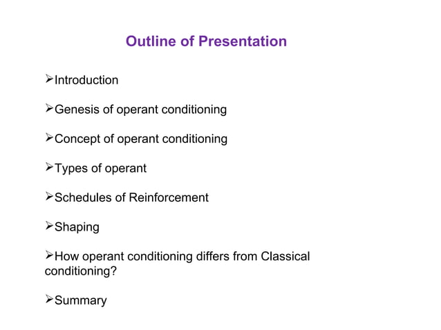 Skinner operant conditioning | PPT