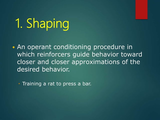 Operant Conditioning : Behavioral theory (B.F.SKINNER THEORY) | PPTX