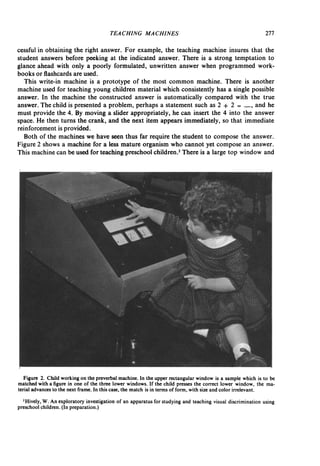 Skinner teaching machine | PDF