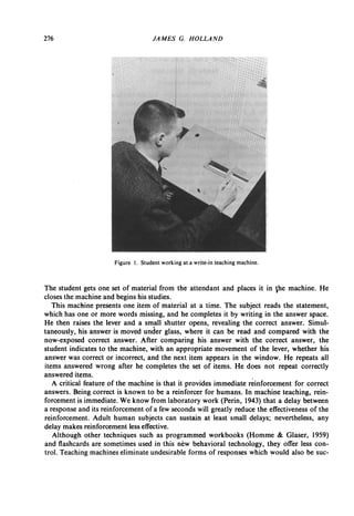 Skinner Teaching Machine