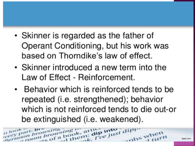 Skinner theory | PPT