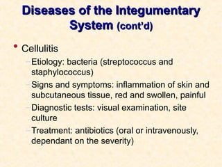 Skin Pathology (Disease of the Integumentary System) | PPT