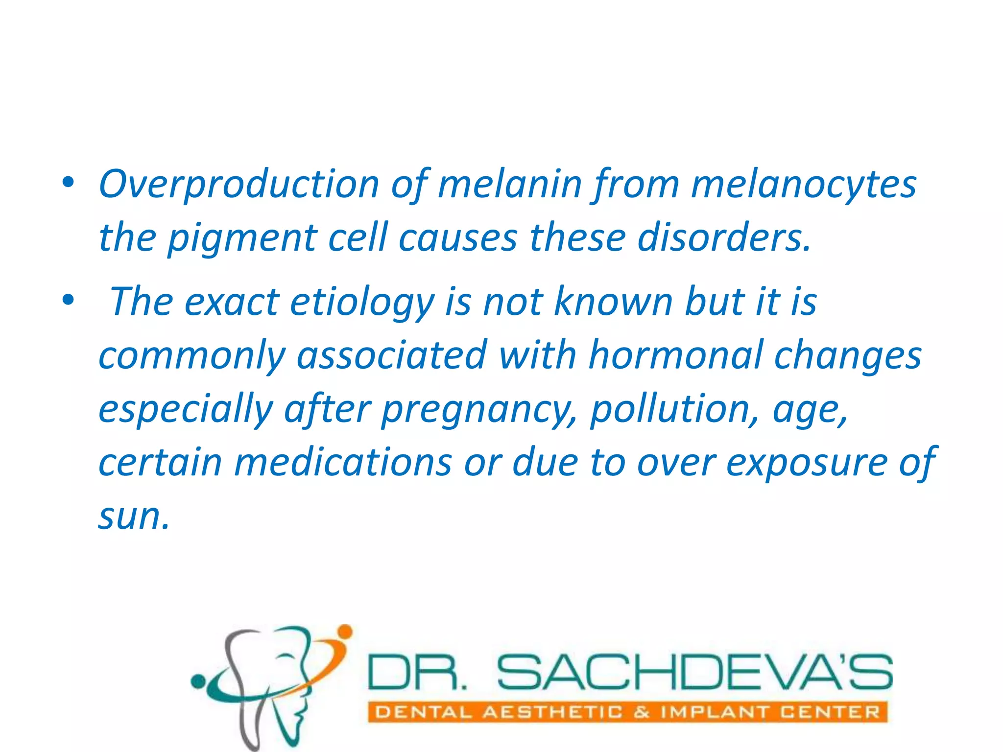 Skin pigmentation | Skin Pigmentation Disorders | PPTX