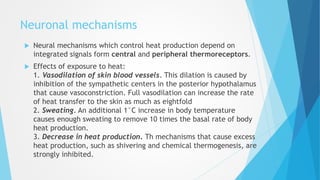Mechanisms of skin temperature regulation | PPTX