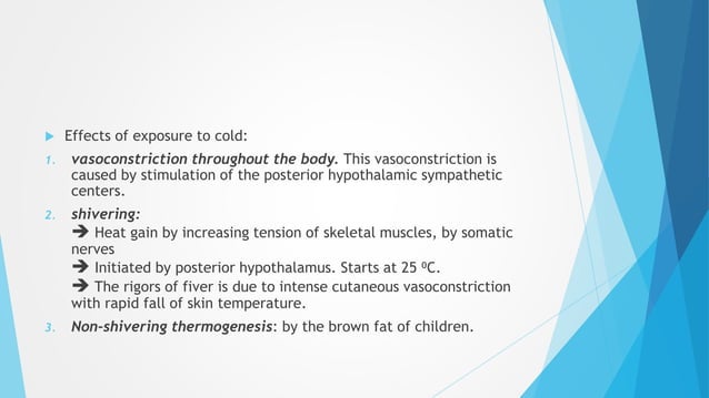Mechanisms of skin temperature regulation | PPTX