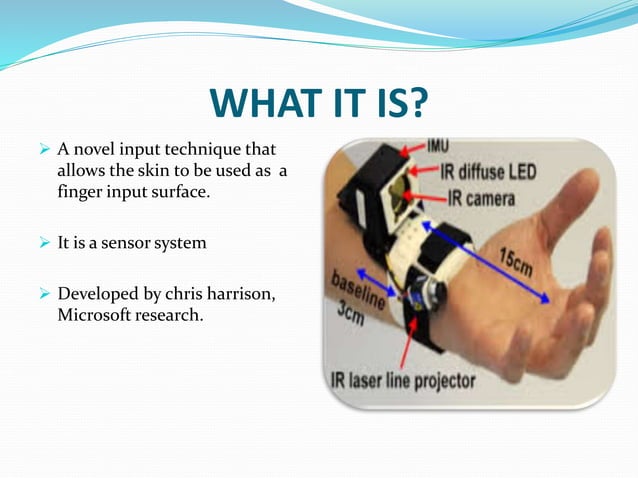 Skinput technology | PPT