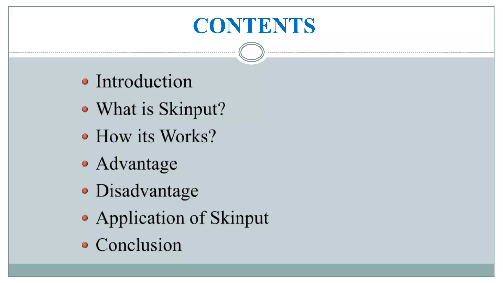 Skinput Technology | PPT