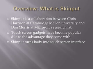 Skinput | PPT