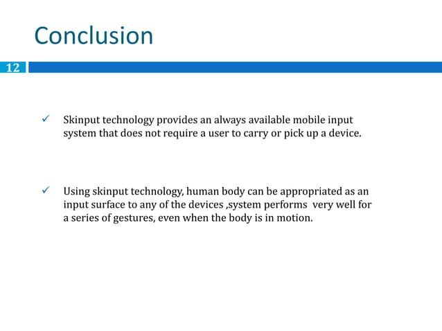 Skin put technology | PPT