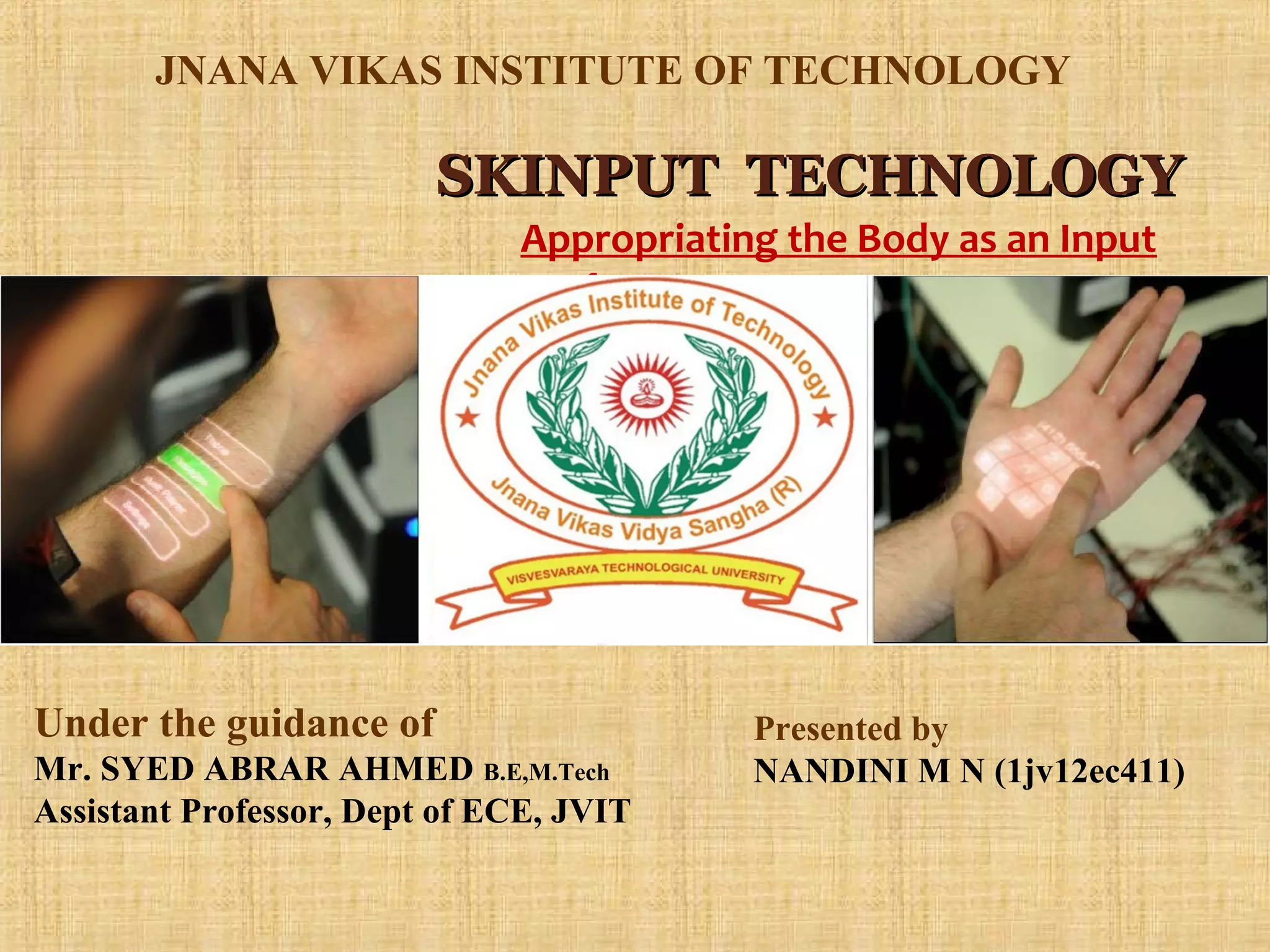 Skinput technology | PPT