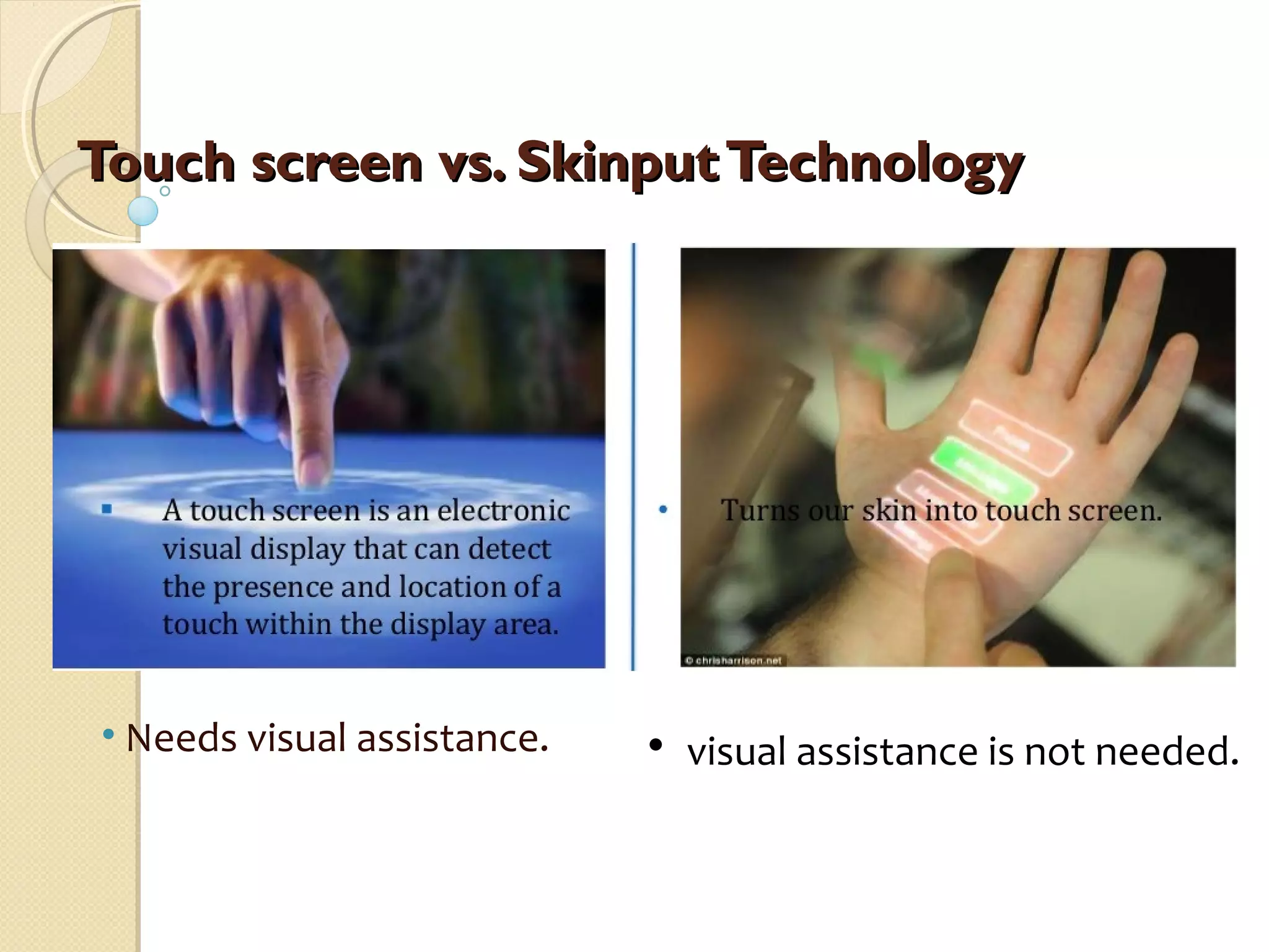 Skinput technology | PPT