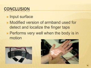 Skinput technology ppt | PPTX