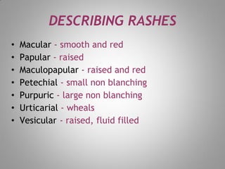 skin rash for dermatology field in medical field | PDF