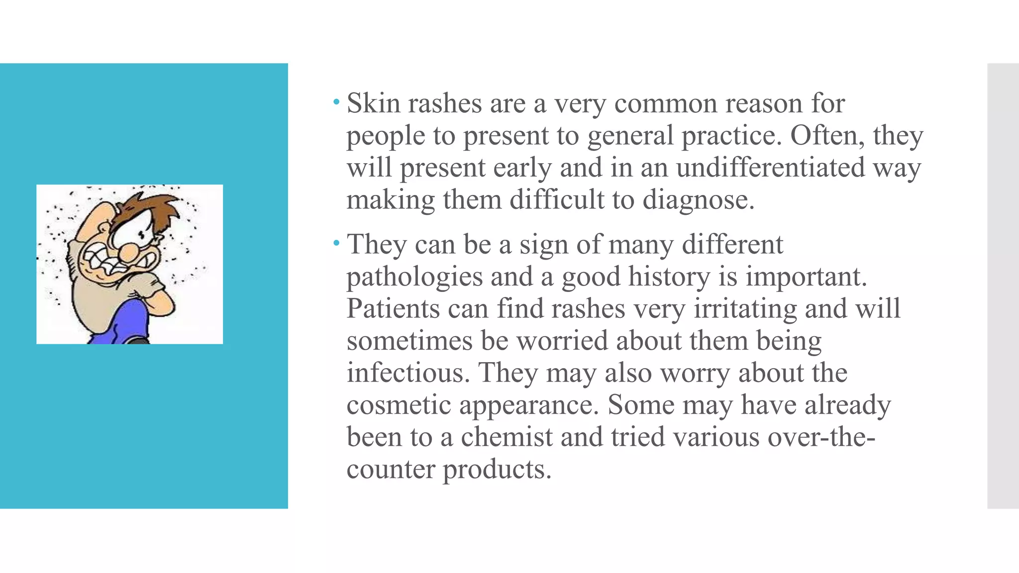 Skin rashes red flag symptoms | PPTX