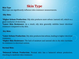 Electrical Skin Resistance for first year physiotherapy students , Mr ...