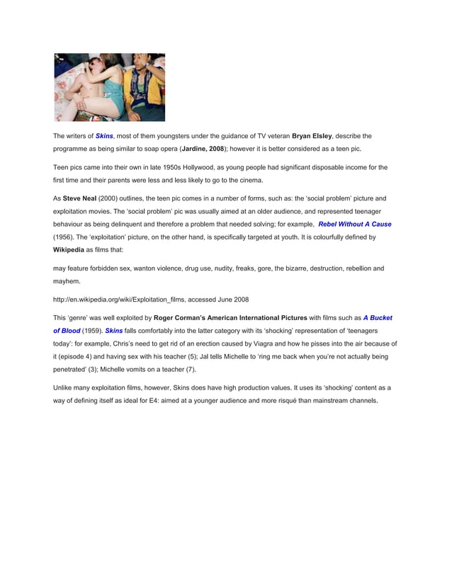 Skins analysis | DOCX