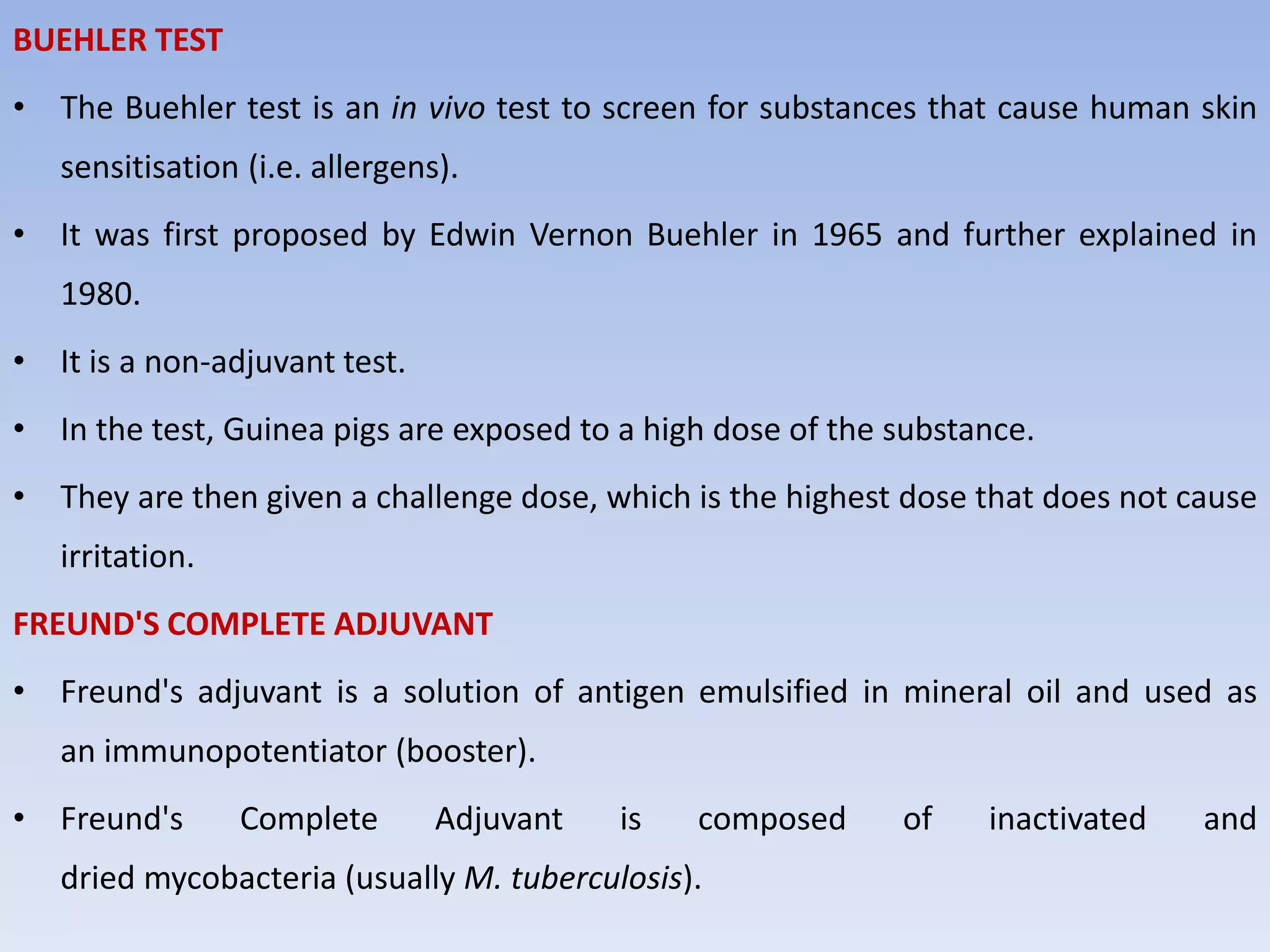 Skin sensitisation (OECD: 406). | PPTX