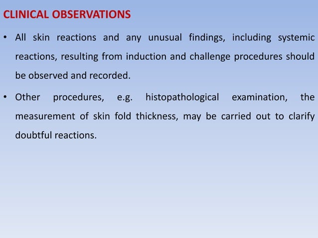 Skin sensitisation (OECD: 406). | PPTX | Skin and Dermatology ...