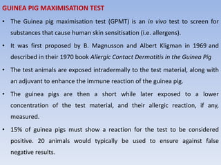 Skin sensitisation (OECD: 406). | PPTX