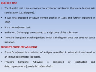 Skin sensitisation (OECD: 406). | PPTX