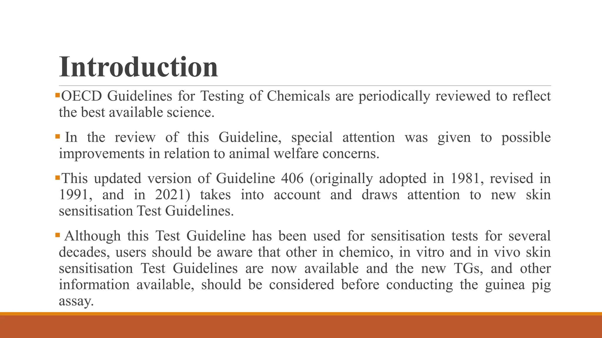 Skin sensitisation, OECD Test guideline 406 .pptx