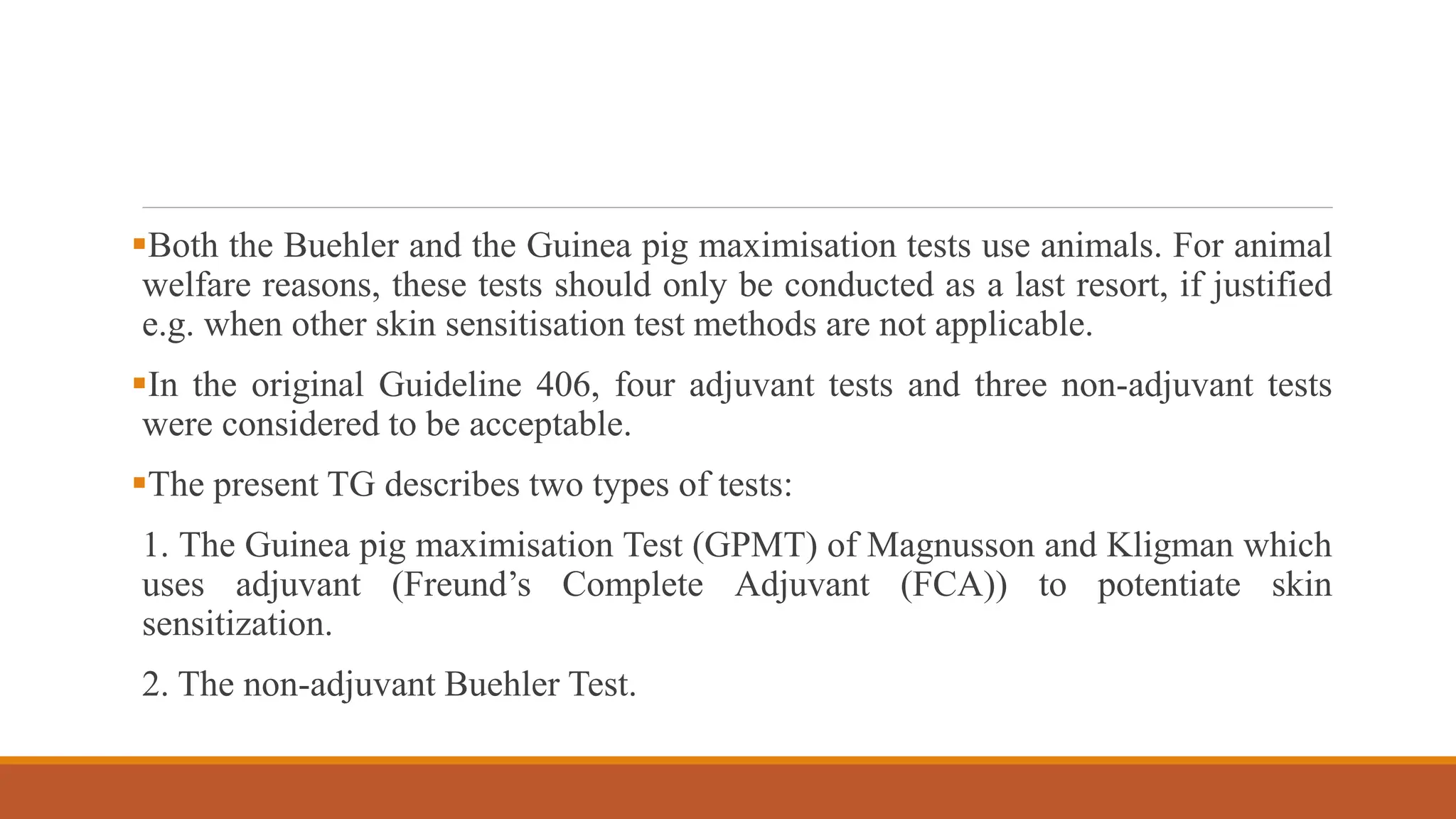 Skin sensitisation, OECD Test guideline 406 .pptx