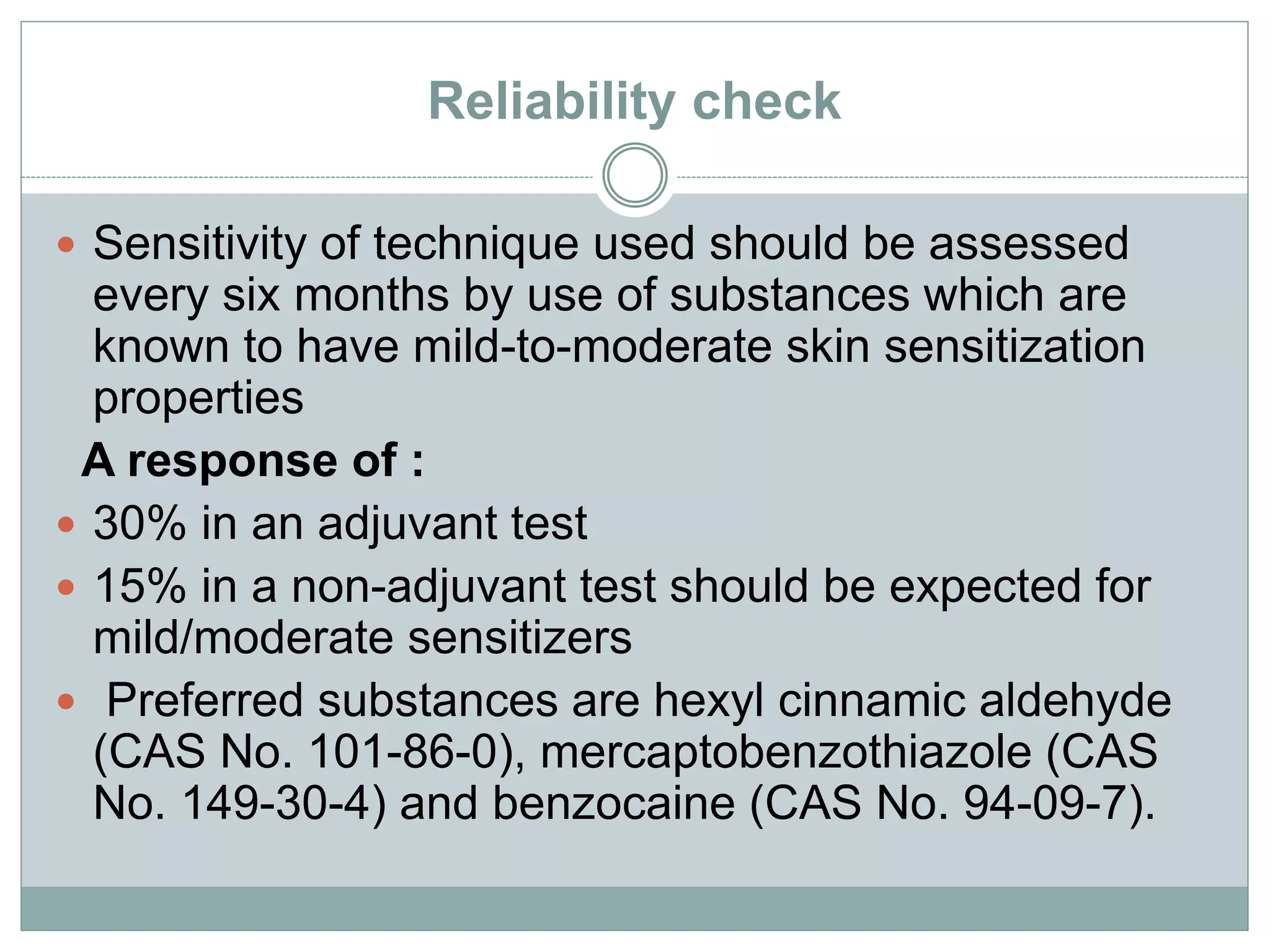 Skin sensitization test (oecd 406) | PPTX