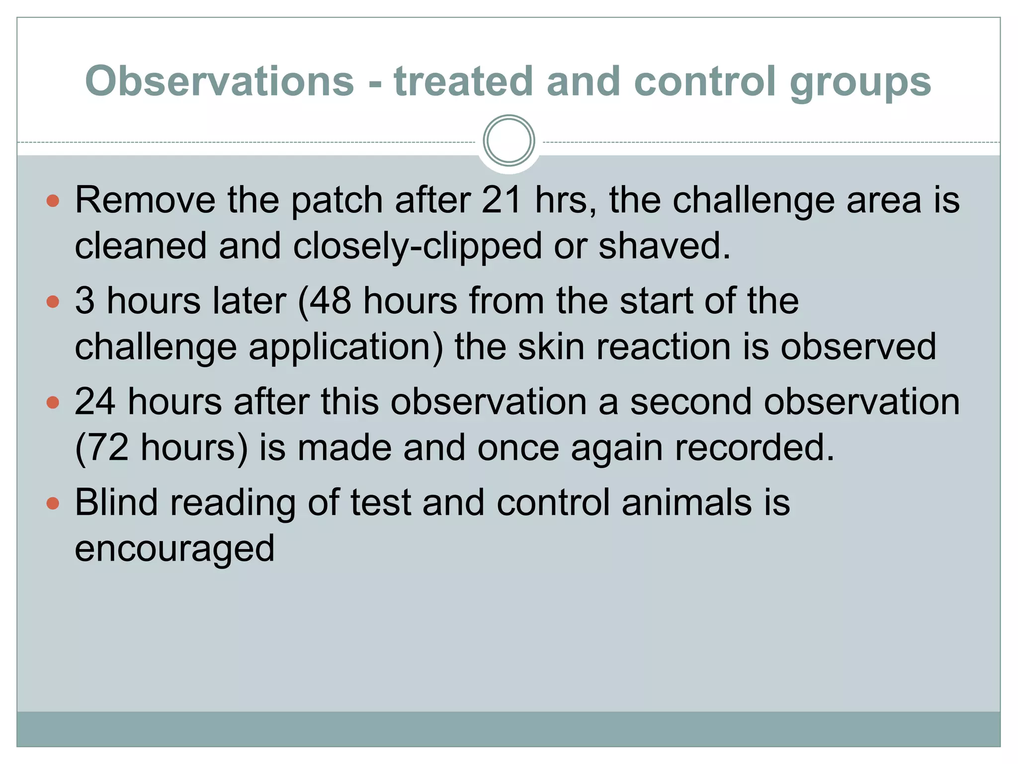 Skin sensitization test (oecd 406) | PPTX