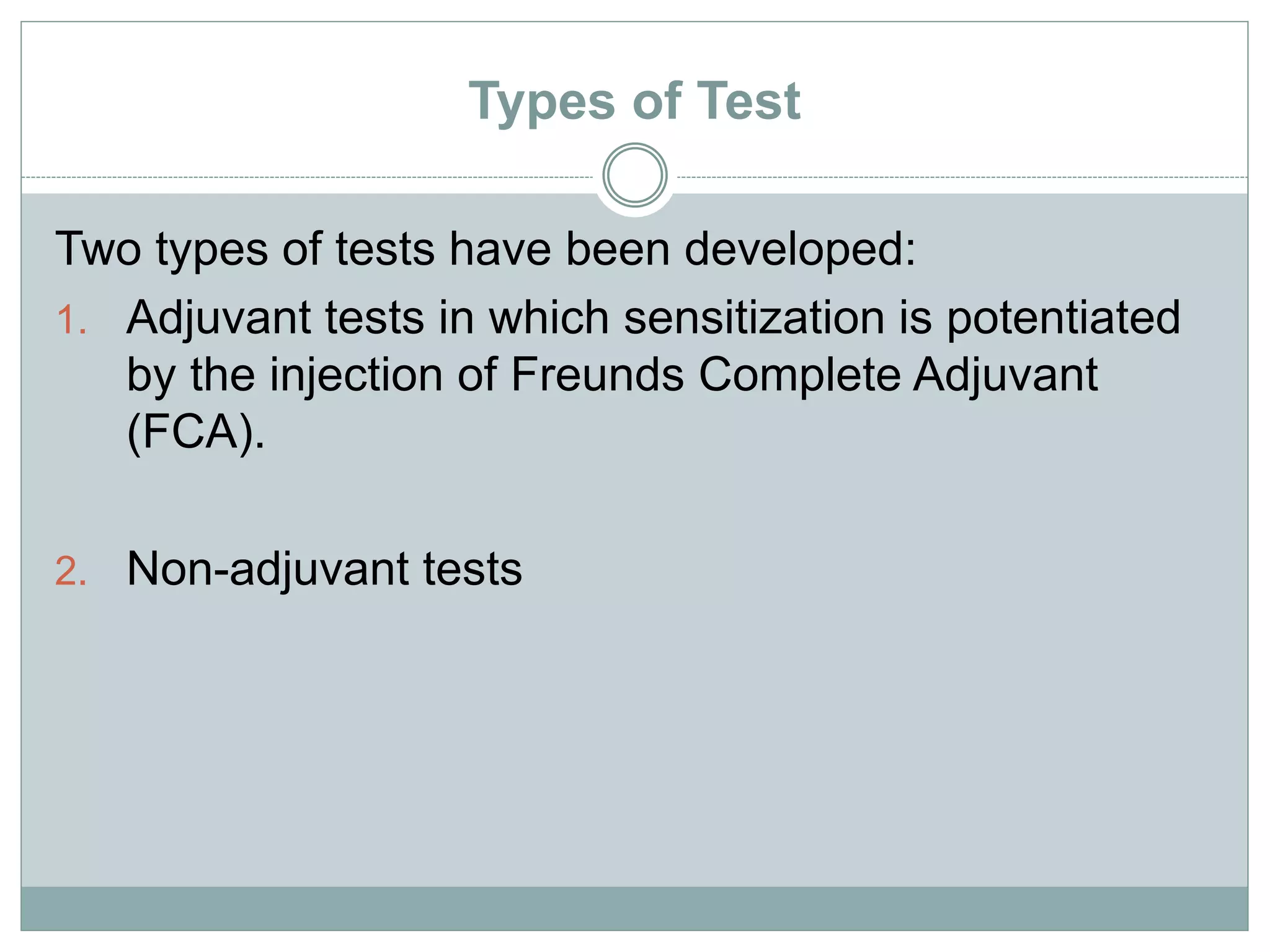 Skin sensitization test (oecd 406) | PPTX