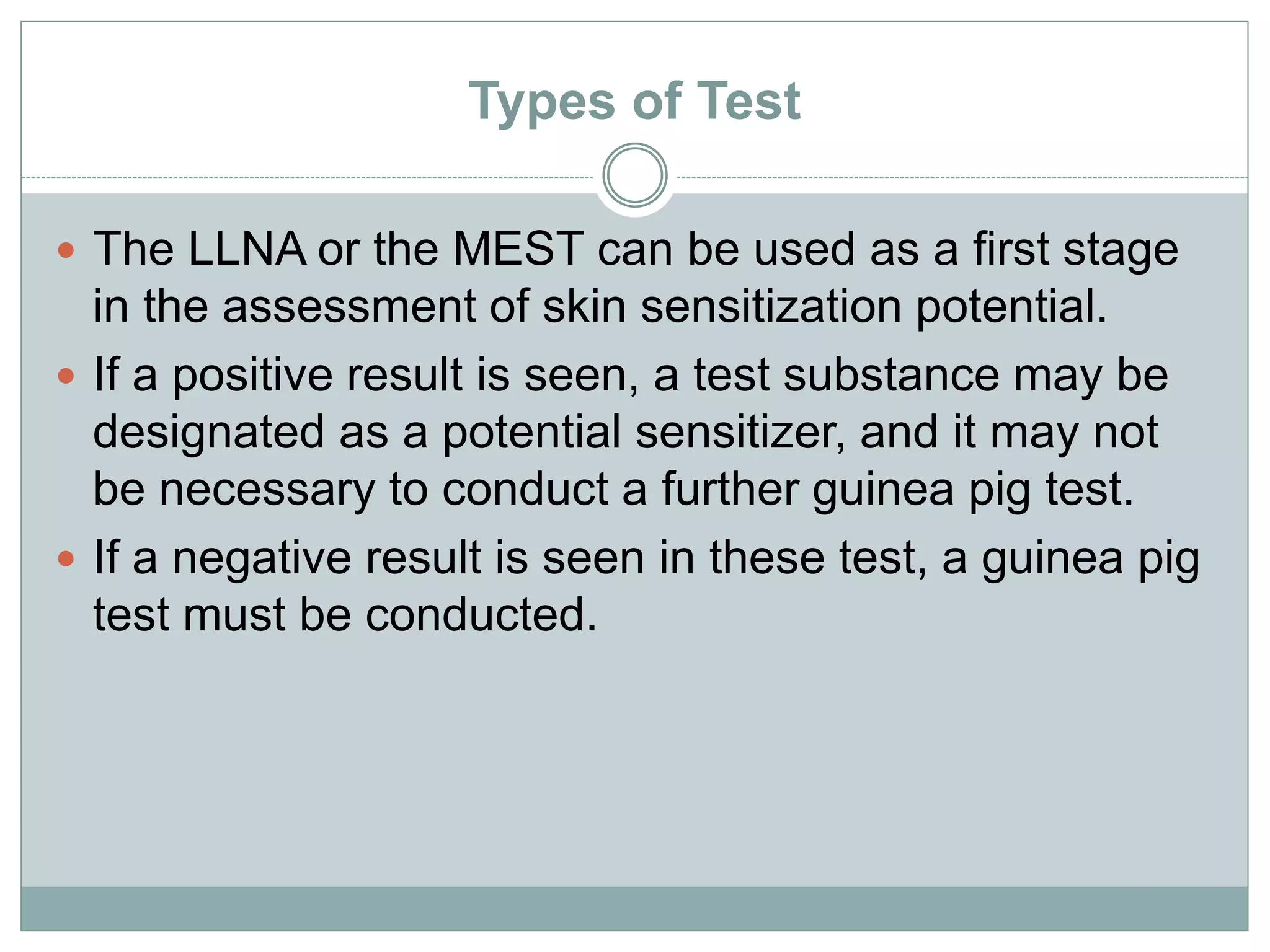 Skin sensitization test (oecd 406) | PPTX