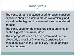 Skin sensitization test (oecd 406) | PPTX
