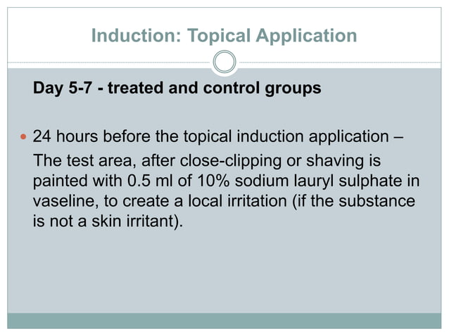 Skin sensitization test (oecd 406) | PPTX | First Aid | Injuries