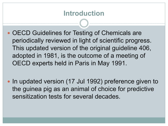 Skin Sensitization Test Oecd 406 Pptx First Aid Injuries
