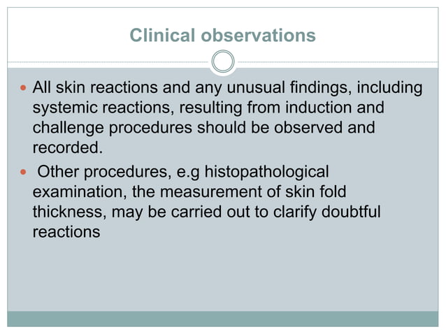 Skin sensitization test (oecd 406) | PPTX | First Aid | Injuries