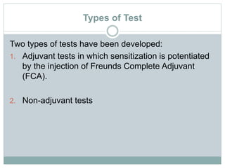 Skin sensitization test (oecd 406) | PPTX