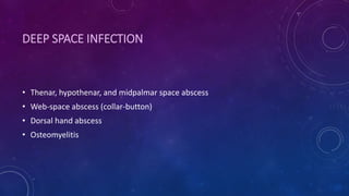 Skin, soft tissue, and hand infection | PPTX