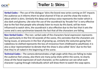 Skins textual analysis | PPTX