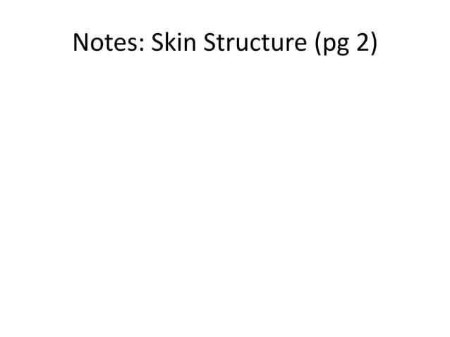 Skin structure | PPT