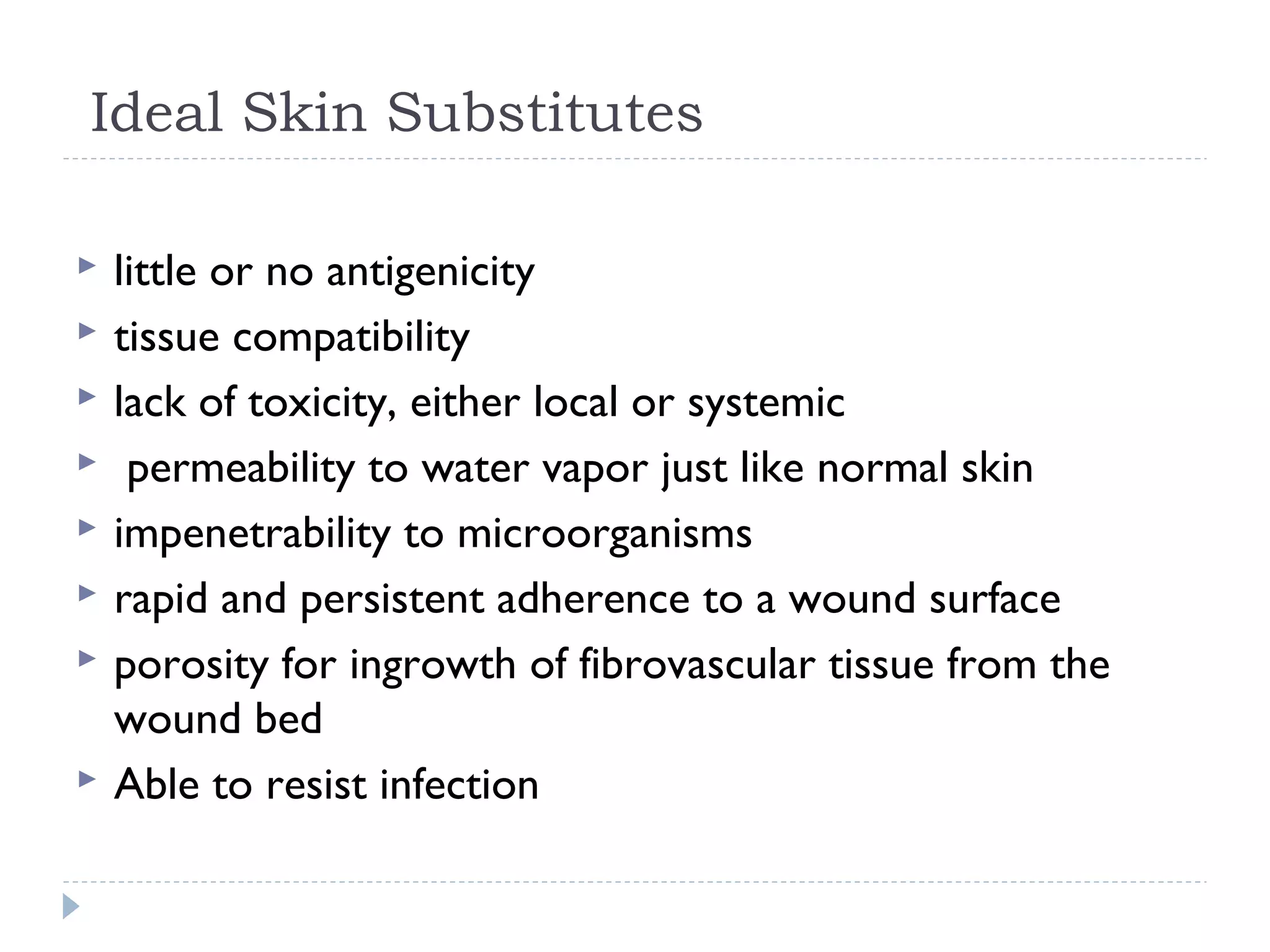 Skin substitutes | PPT